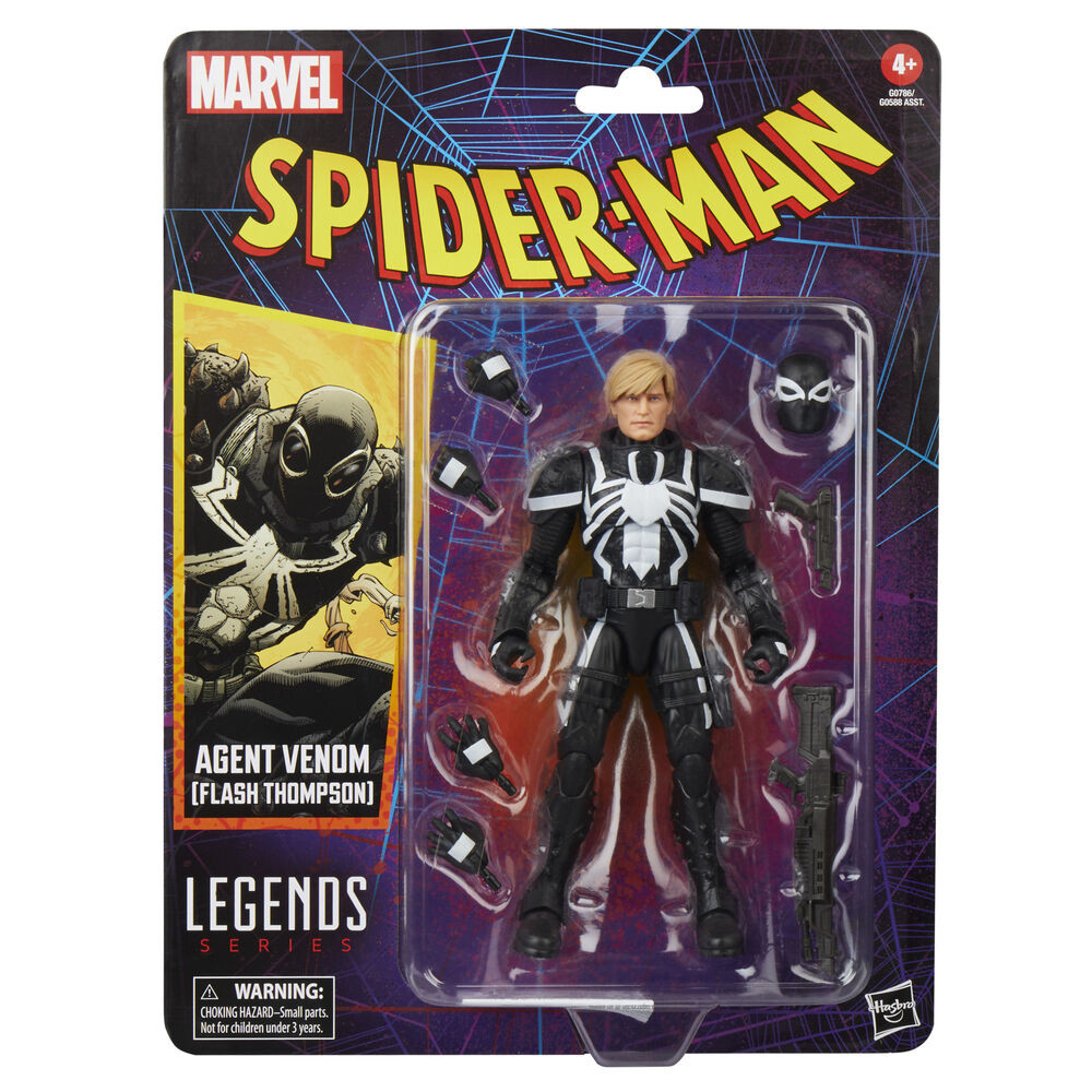MARVEL LEGENDS - Spider-Man Comics : Agent Venom Flash Thompson ...